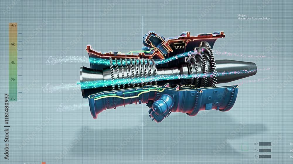 Close Up of a Computer Monitor Display with 3D CAD Software with ...