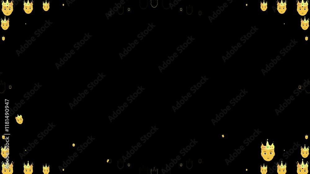 crown, emoji, animated, royal, king, queen, royalty, crown symbol ...