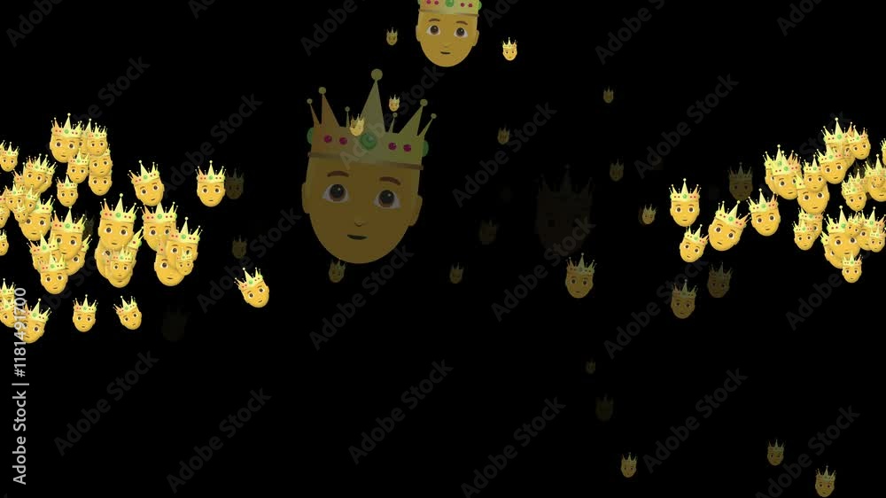 crown, emoji, animated, royal, king, queen, royalty, crown symbol ...