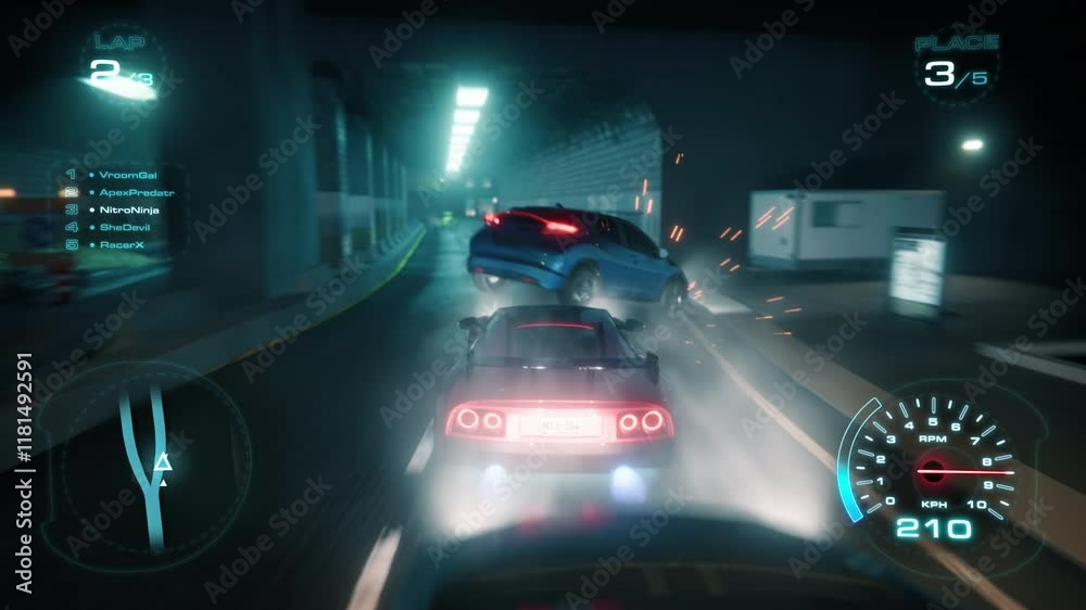 Aggressive Racing Simulator Gameplay, Video Game Live Online Internet ...