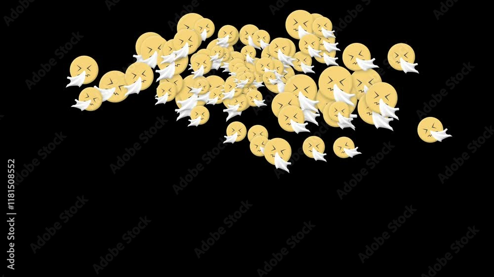 sick emoji, cold emoji, sneeze emoji, sneezing face, coughing emoji ...