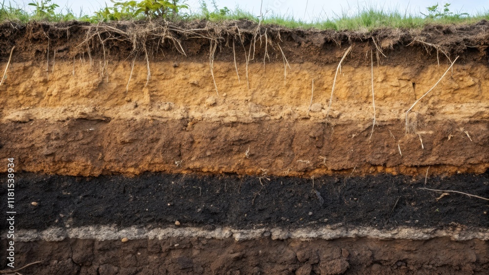 Poster A close encounter with a wall of excavated soil revealing the ...