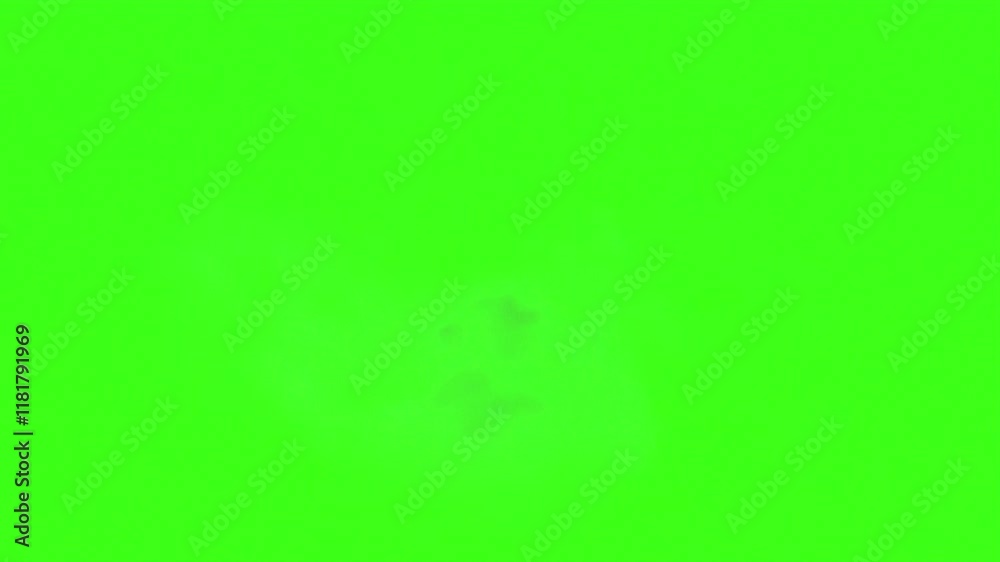 3d realistic render of black gray smoke on green screen chroma key fast ...