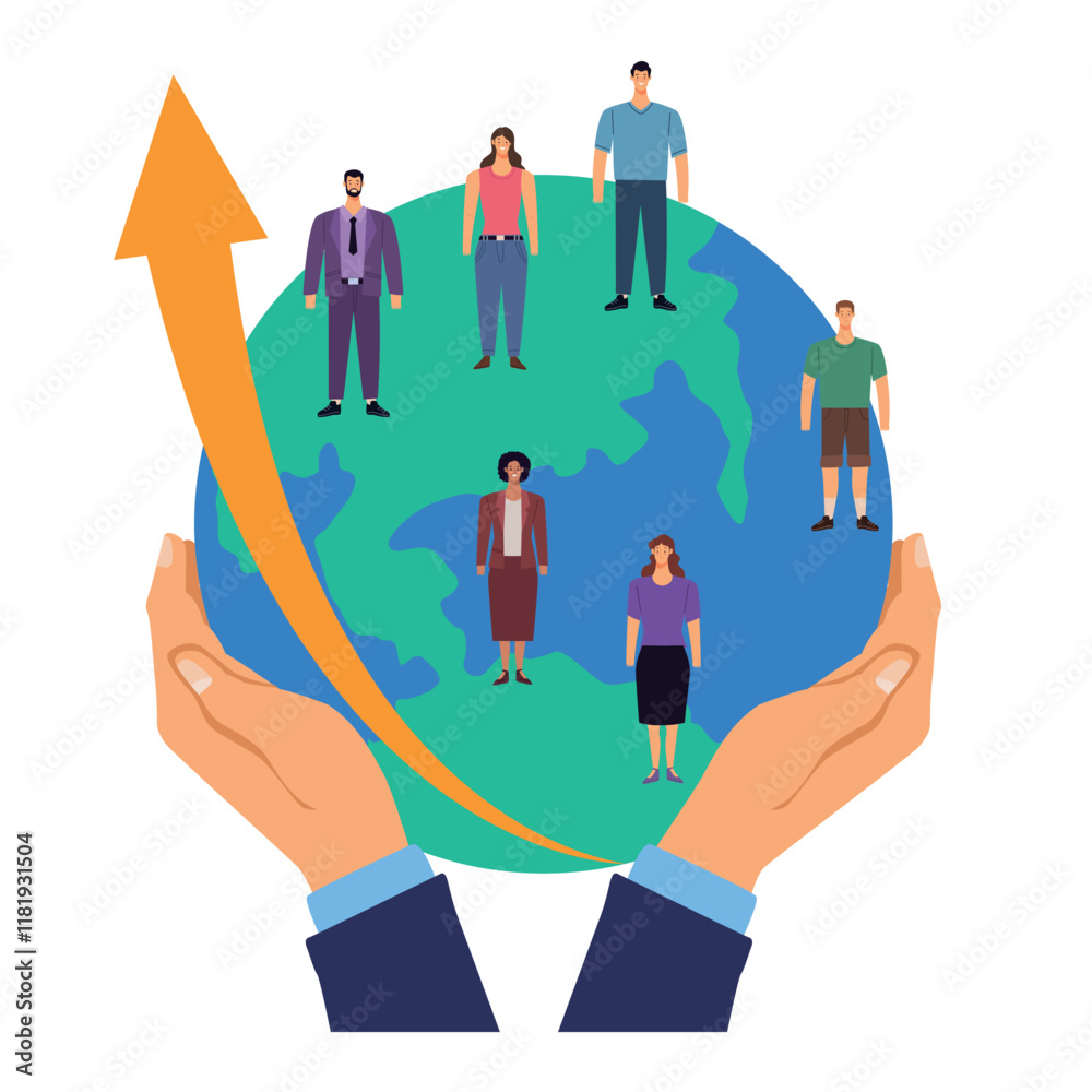 Poster world map overpopulation – Wall Art | UkPosters