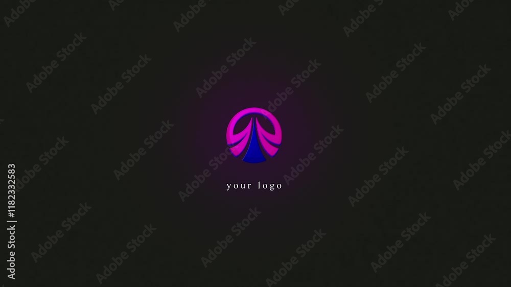 an unique hyper logo intro animation. 4k hd, 3d render, 3d reveal of a ...