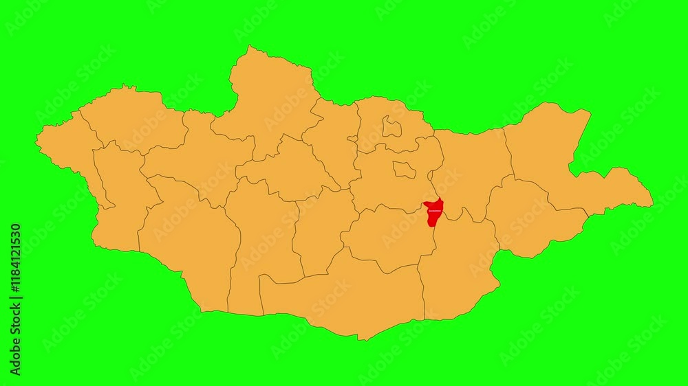 Govisumber map animated video. The location is highlighted on the ...