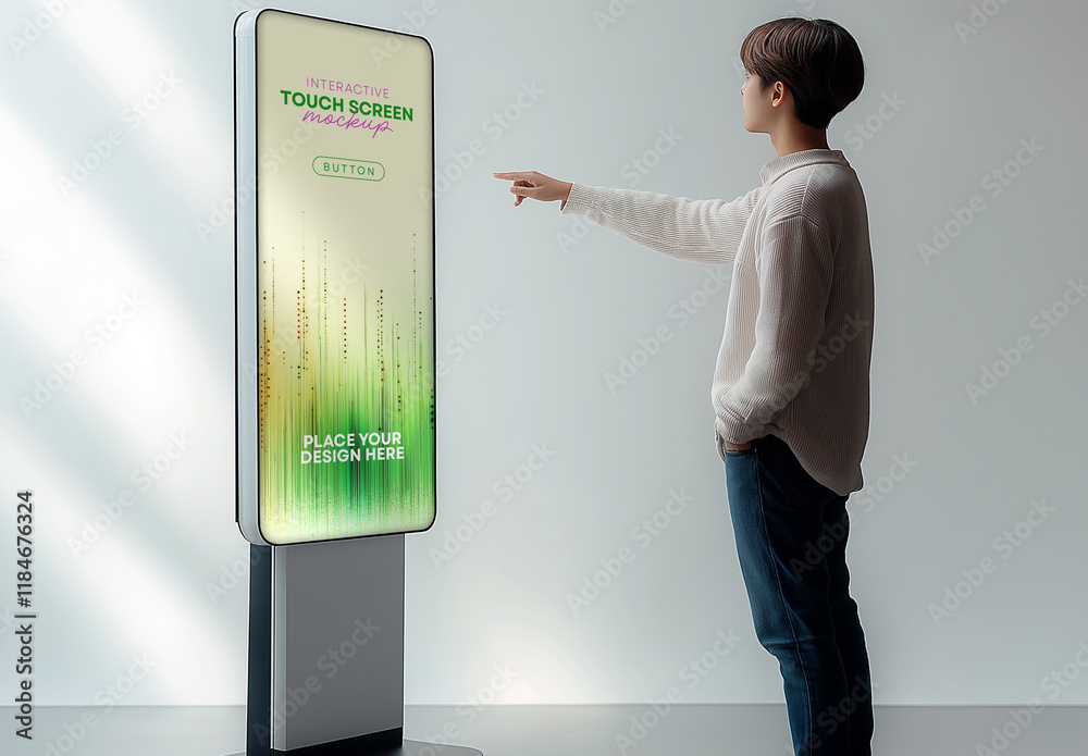 Interactive Touch Screen Mockup - Perfect for Presentations, Digital ...