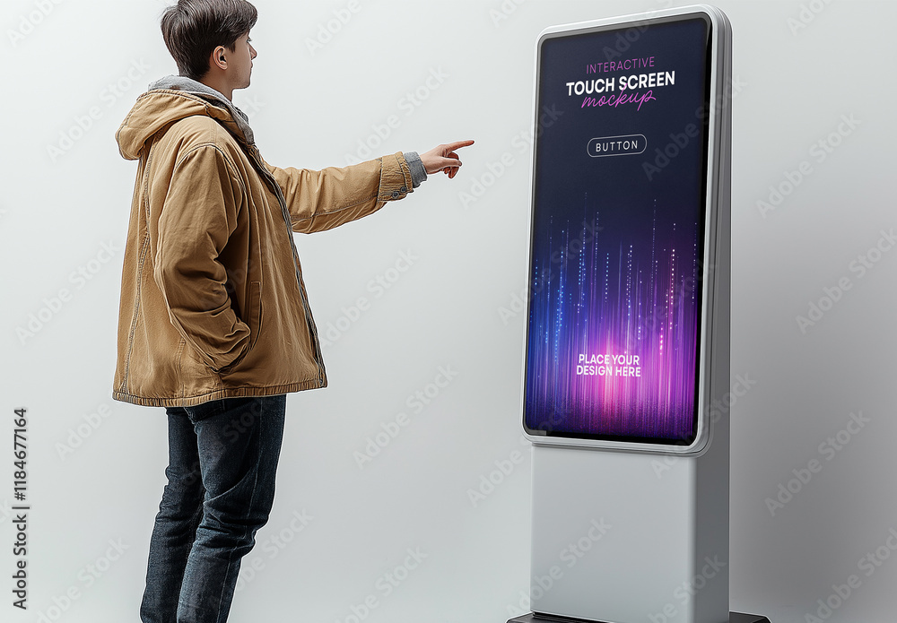 Interactive Touch Screen Mockup - Perfect for Presentations, Digital ...