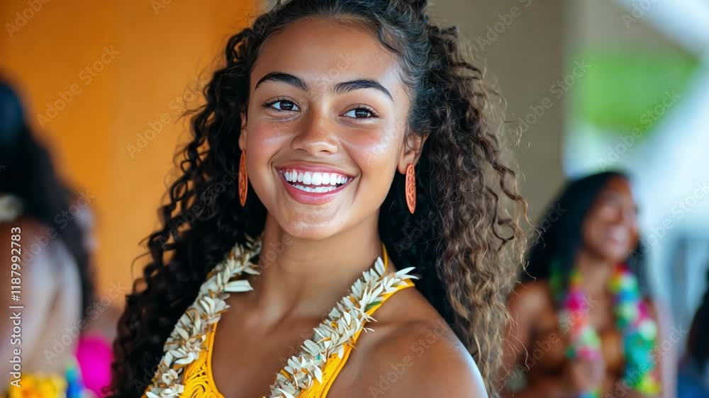 Polynesian dance performers teach traditional routines during a ...