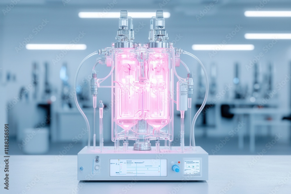 Photo & Art Print Innovative bioreactor technology showcase laboratory ...