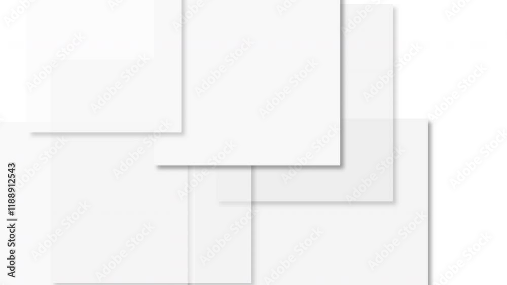 Simple light grey white squares moving horizontally across a motion ...