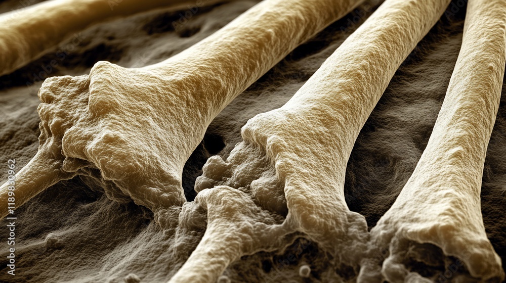 Poster Microscopic Bone Structure: A Detailed SEM Image – Wall Art ...
