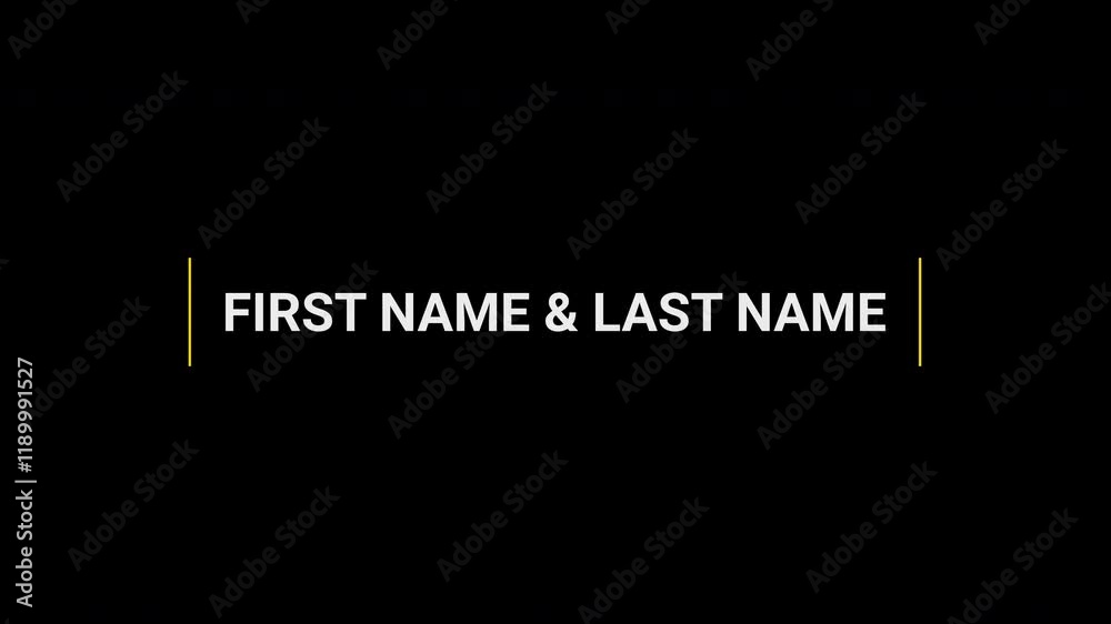 Minimalist Nameplate: A clean and sophisticated nameplate with a ...