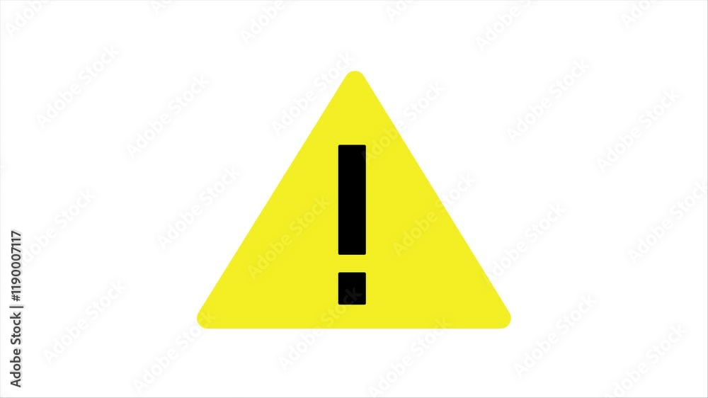 Triangle yellow warning mark icon. symbols danger and warning signs 4k ...
