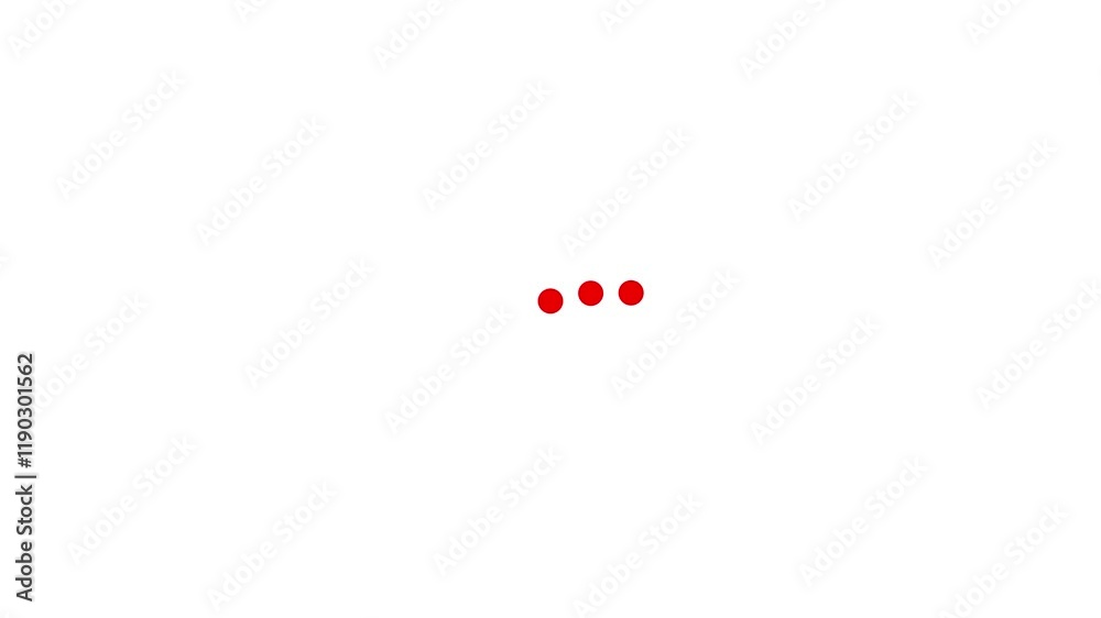 Typing loading dots on transparent background with alpha channel ...