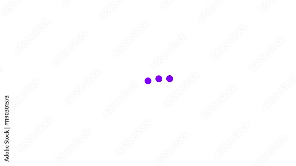 Typing loading dots on transparent background with alpha channel ...