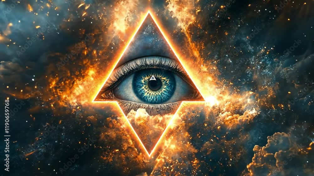 The all-seeing eye, or radiant delta, is a Masonic symbol. The third ...