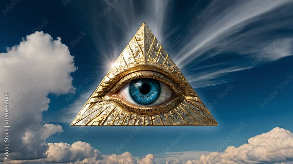 The all-seeing eye, or radiant delta, is a Masonic symbol. The third ...