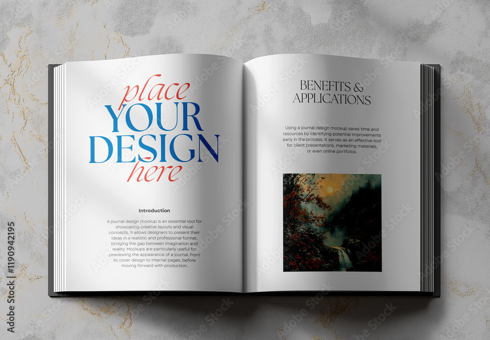 Magazine, Editorial, Brochure, and Open Book Spread Mockup ...