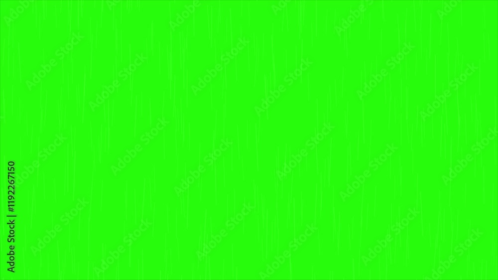 Heavy rain falling effect and splash animation on green screen ...
