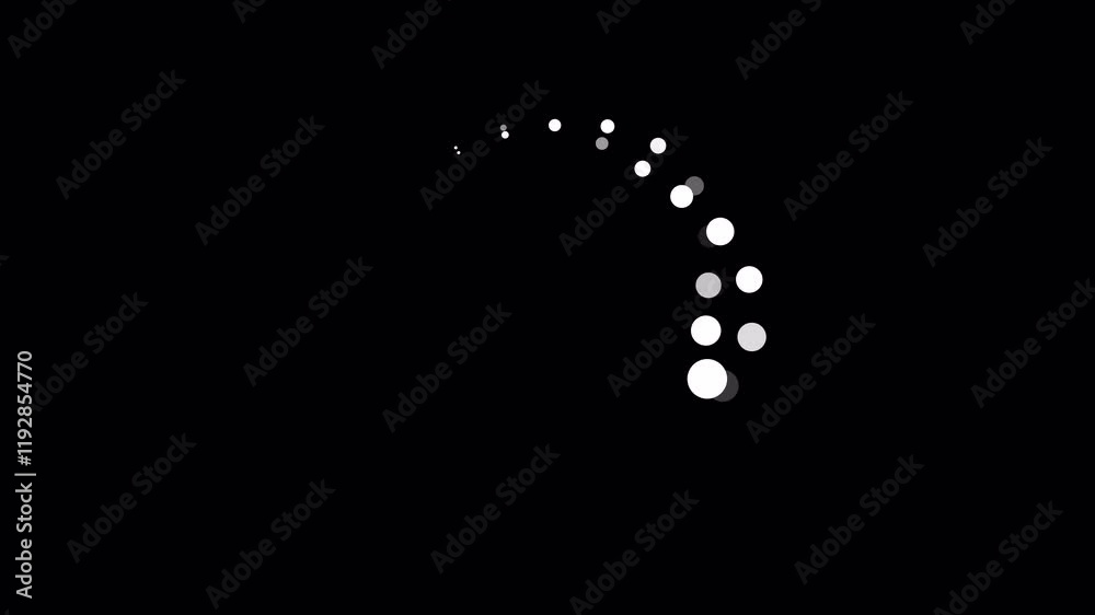 long snack dot rotate animated loading, cell animated motion graphic ...