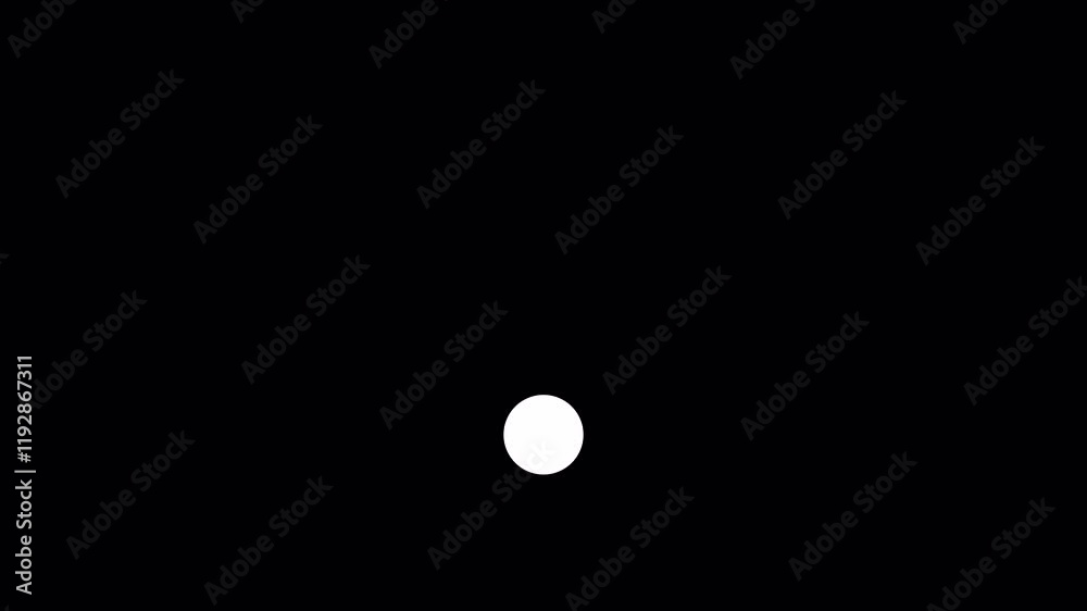 dot bounce on a puddle animated loading motion graphic alpha channel loop video design Stock ...
