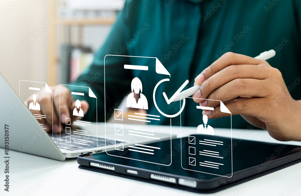 Human resource technology, HR recruitment and team management, Human ...