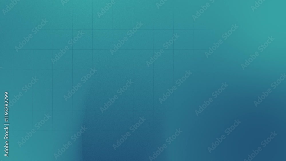 Seamless loop background with teal and blue gradient mesh, subtle grid ...