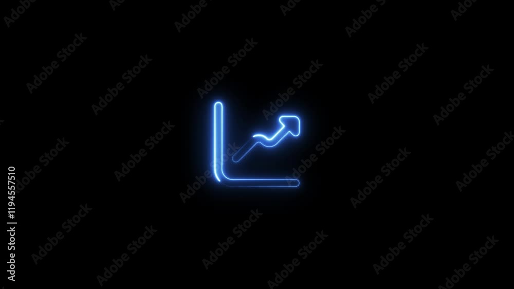 Animated of business graph icon. Flip chart, Chart board, diagram ...