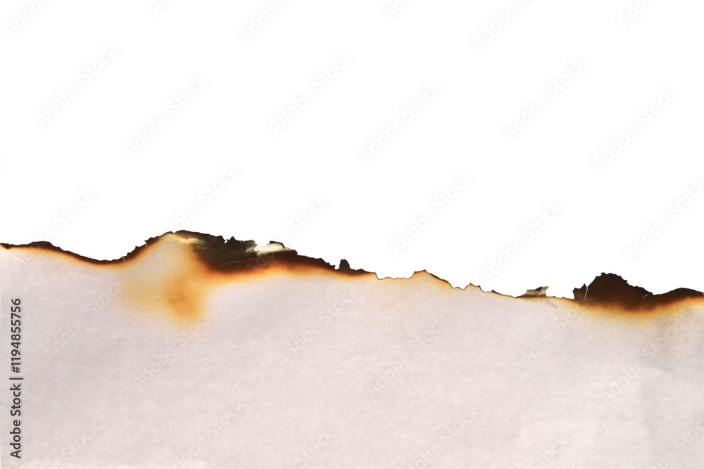 burnt paper isolated on transparent white background, PNG Stock Photo ...