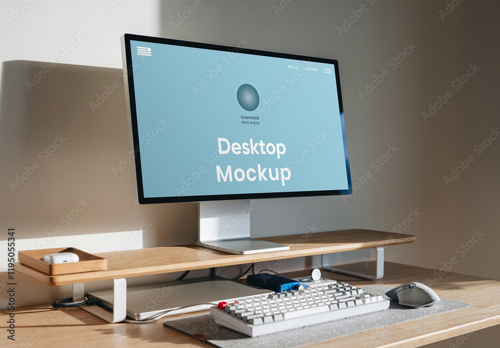 Desktop Display Mockup Stock Template | Adobe Stock