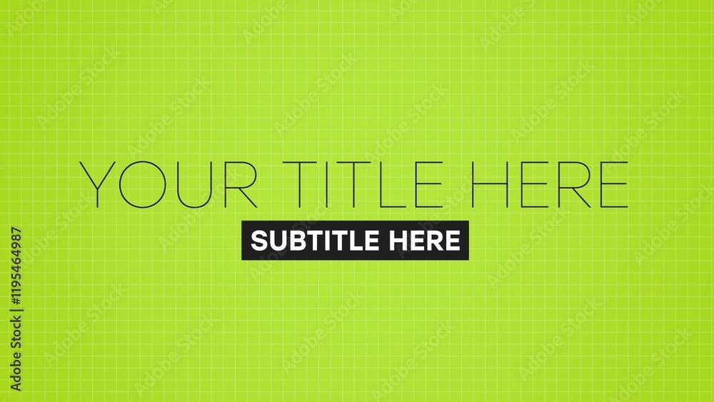 Kinetic Typography Modern Grid Title Intro Stock Template | Adobe Stock