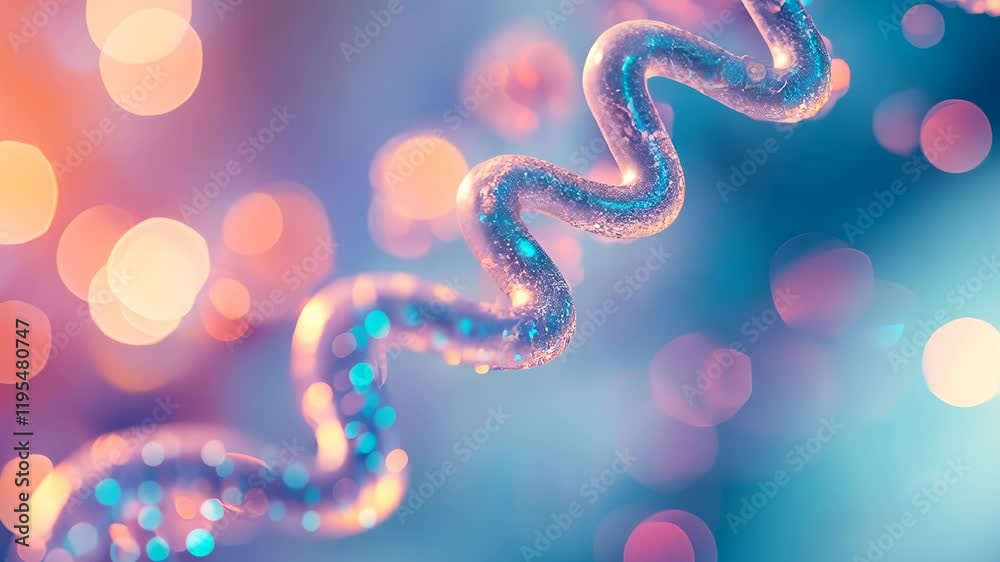 An image of dna strand. Molecule, dna, chain, loop, infographic ...