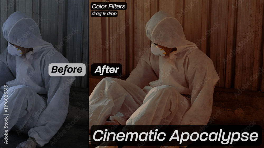 Cinematic Apocalypse Color Filters Stock Template | Adobe Stock