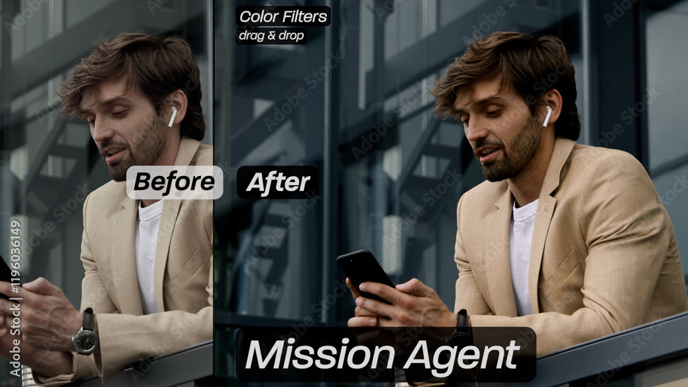 Mission Agent Color Filters Stock Template | Adobe Stock
