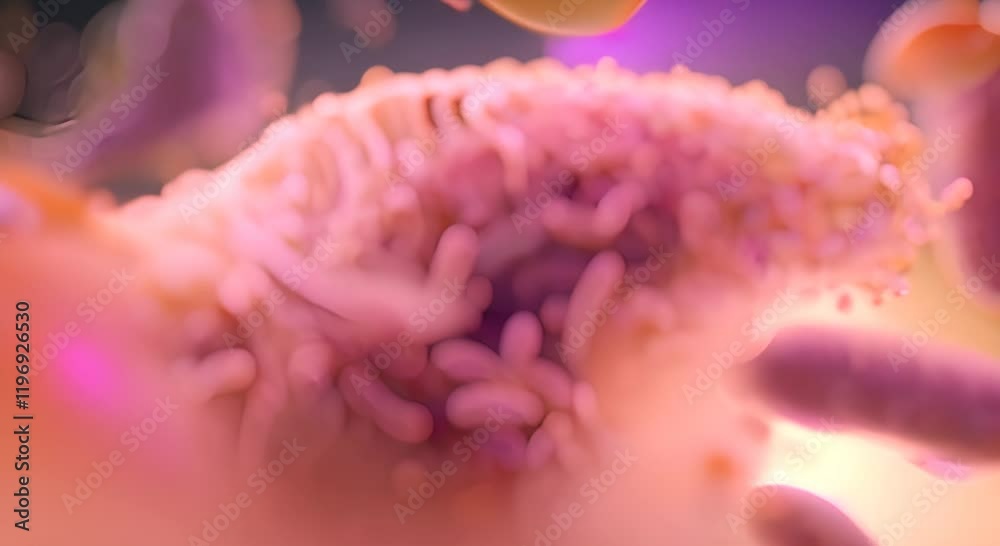 Micro bacterial Bacteria Colony Microbiome and Bacteria inside ...