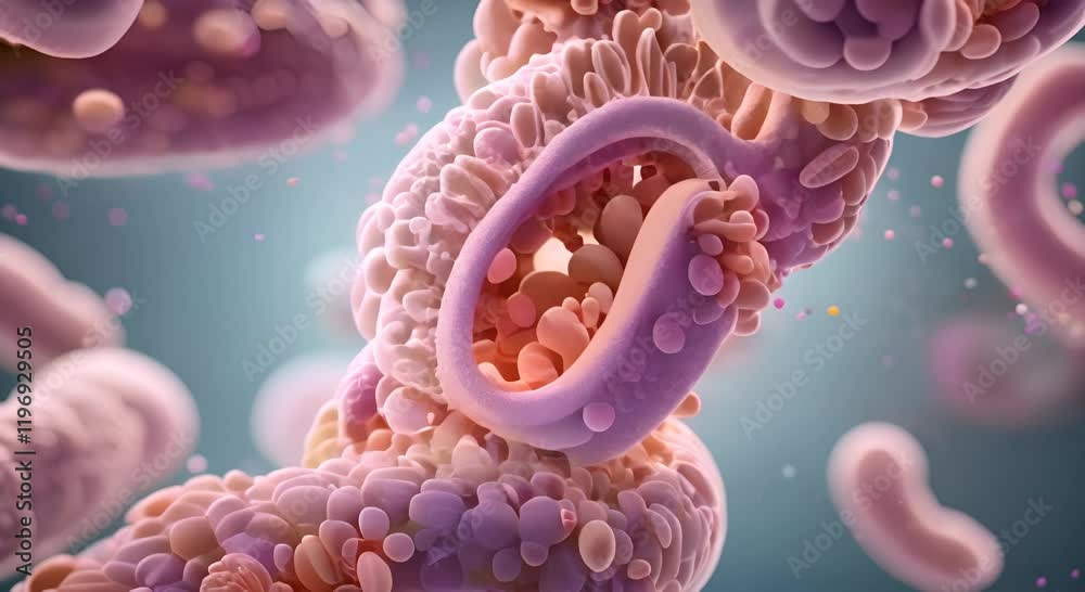 Micro bacterial Bacteria Colony Microbiome and Bacteria inside ...