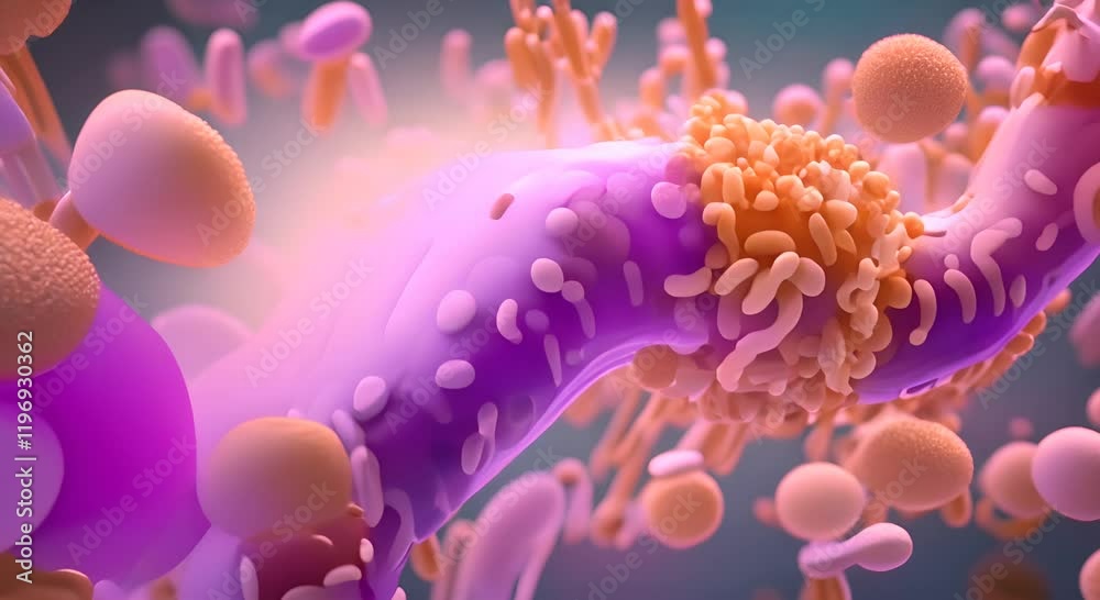 Micro bacterial Bacteria Colony Microbiome and Bacteria inside ...