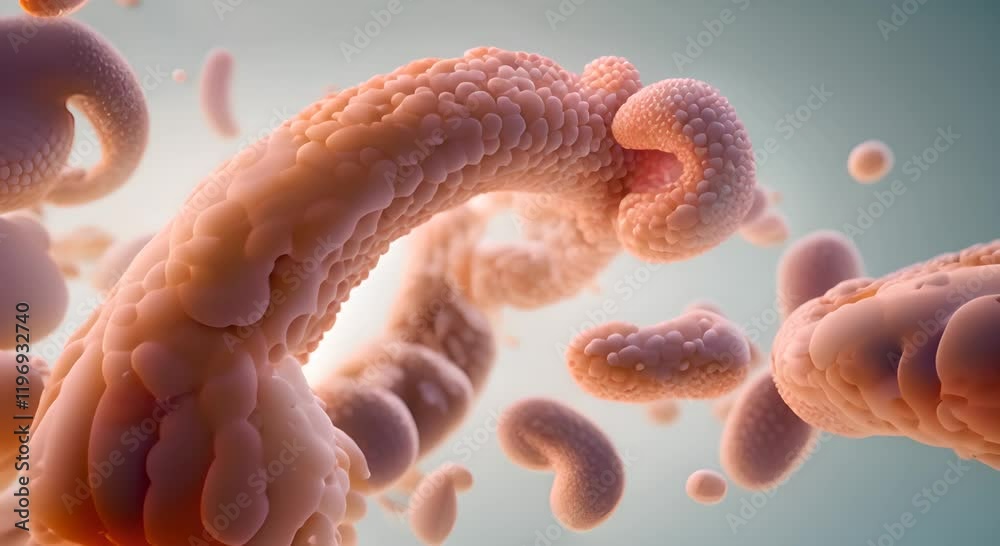 Micro bacterial Bacteria Colony Microbiome and Bacteria inside ...