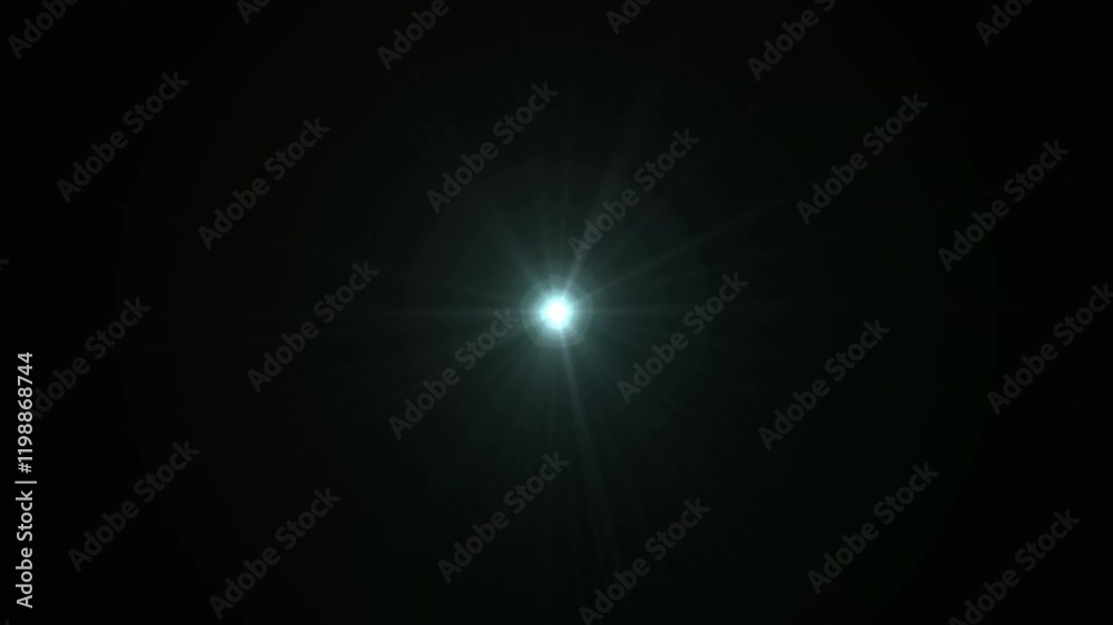 Optical lens flare effect. 4K resolution. Very high quality and ...