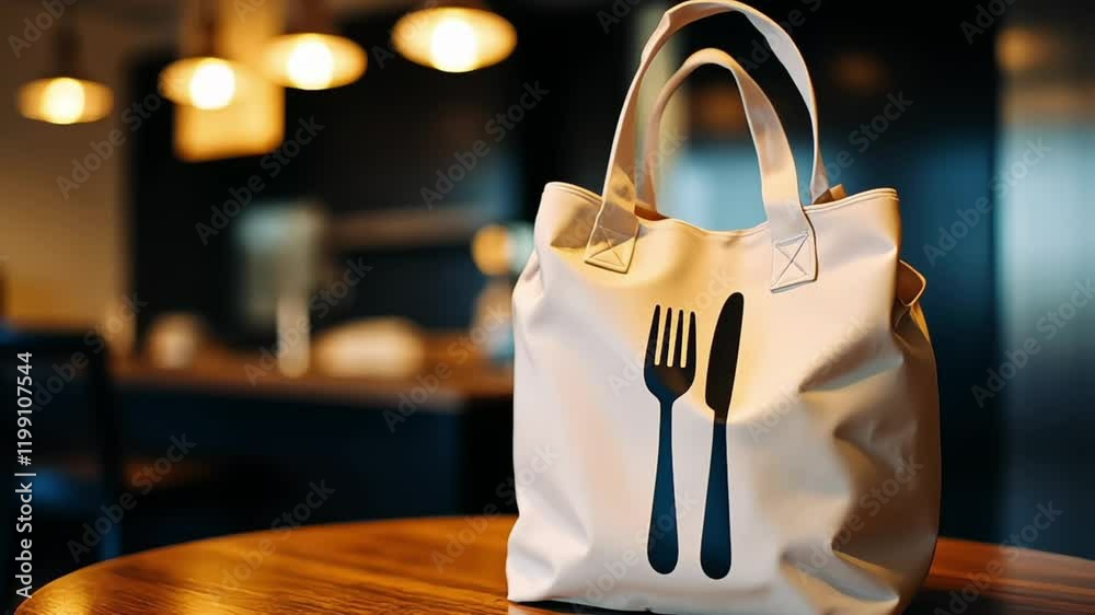 Vidéo Stock Brown paper bag restaurant takeout order. A brown paper bag ...