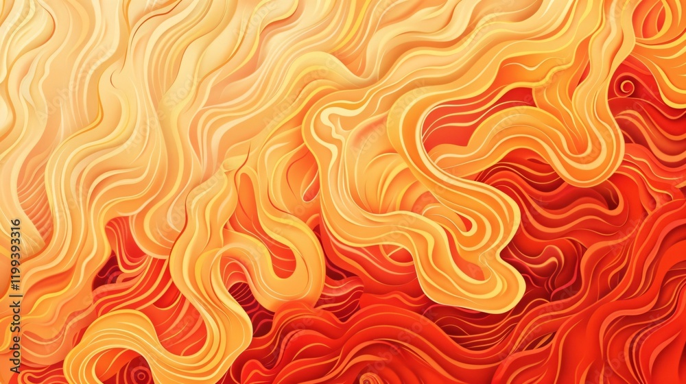 Photo & Art Print Vibrant Red Ramen Noodle Texture Poster Template with ...