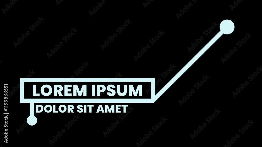 Simple Modern Call out Lower Third Stock Template | Adobe Stock