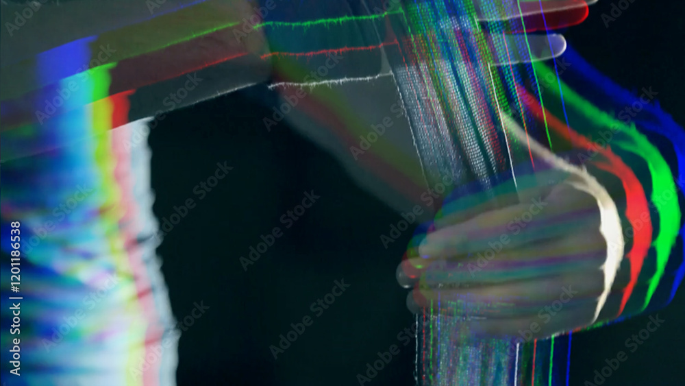 Modern RGB Shift Zoom In Transition Stock Template | Adobe Stock