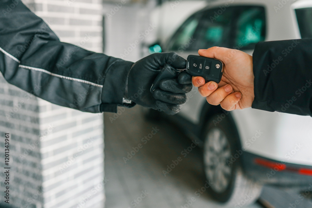 Handing Over Car Keys
