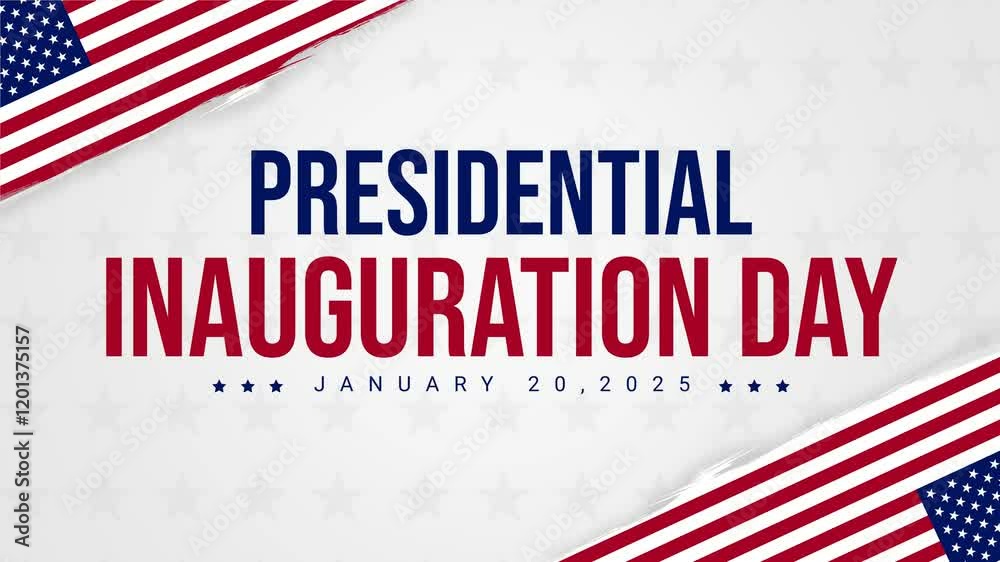 Presidential inauguration day on January 20, 2025. 47th US president ...