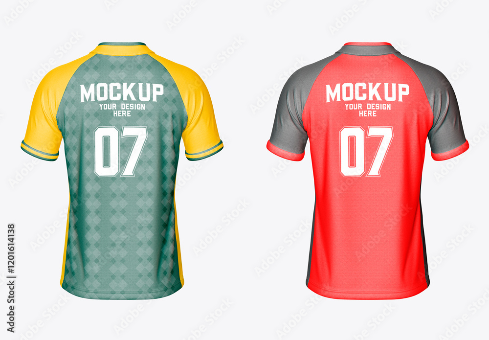 Rugby Jersey Mockup Stock Template | Adobe Stock