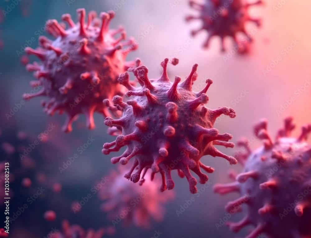 Human metapneumovirus or HMPV, virus causing upper and lower ...