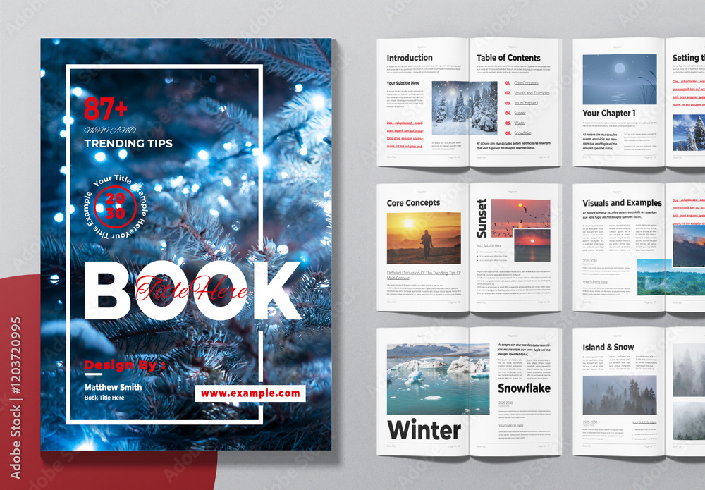 Classic Book Layout Stock Template | Adobe Stock