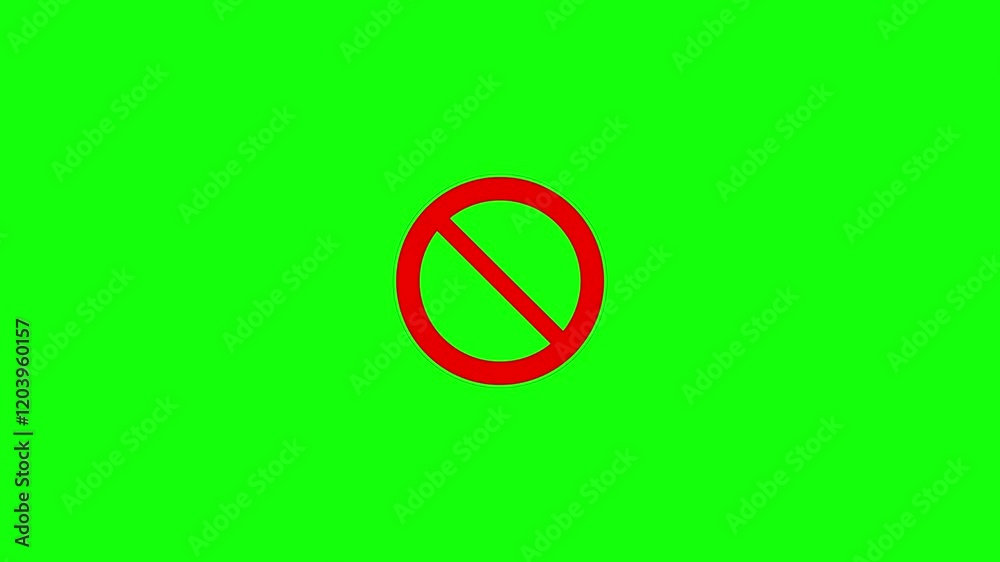 embargo symbol, warning icon. Red sign stop, cross, x, ban, cancel ...
